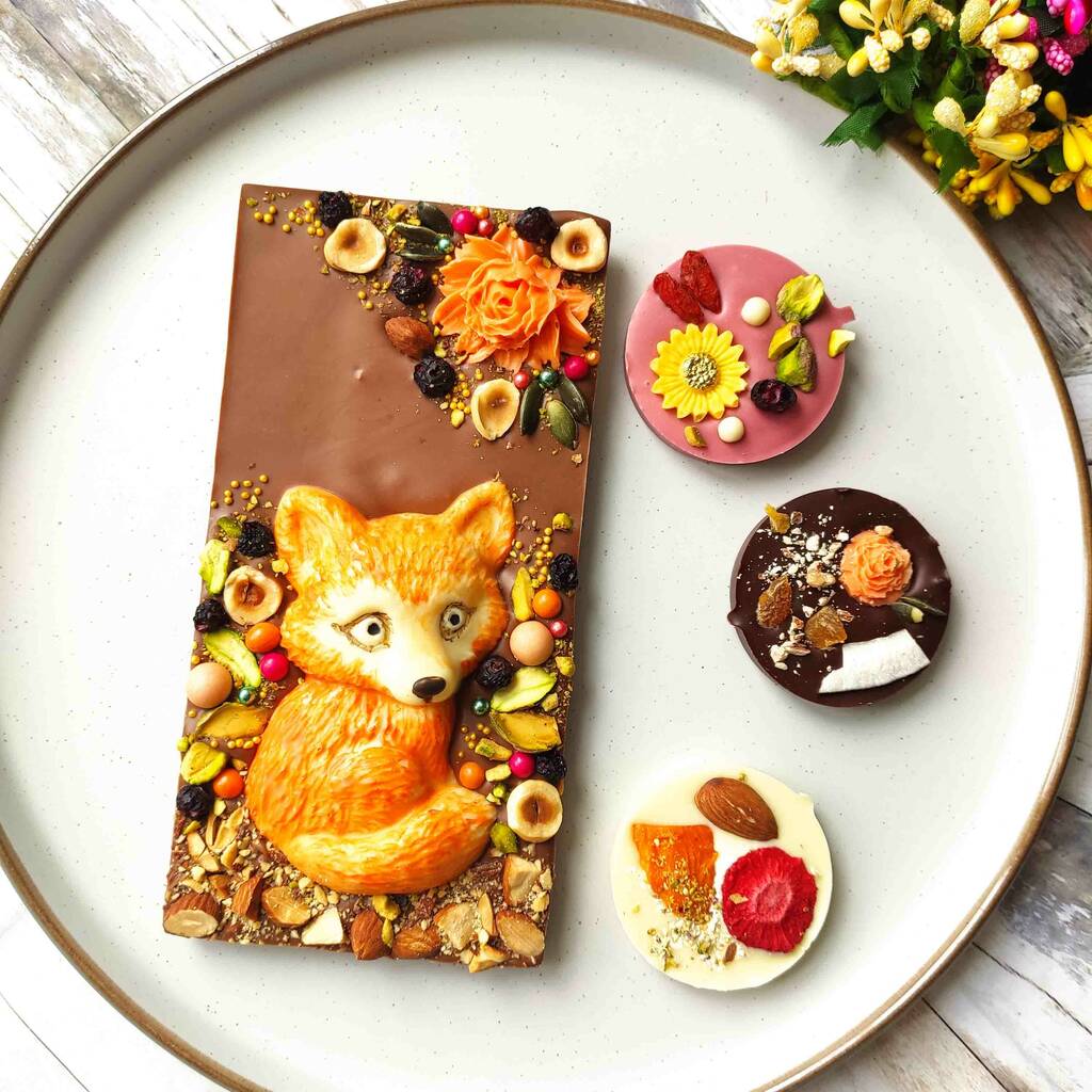 'flaming Fox' Amazing Edible Chocolate Present By The Unique Chocolate ...