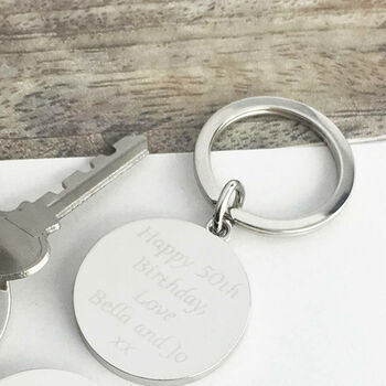 Personalised 1962 60th Birthday Shilling Keyring By Charlie Boots ...