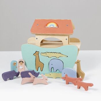 Wooden Noah's Ark Shape Sorter By Crafts4Kids | notonthehighstreet.com