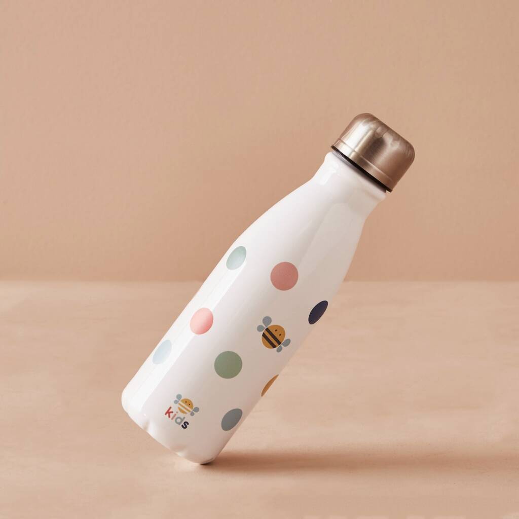 Just Bee Kids Polka Dot Water Bottle By Just Bee Kids