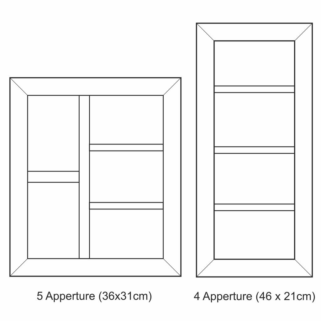 personalised solid oak multi photo frame by mijmoj design ...