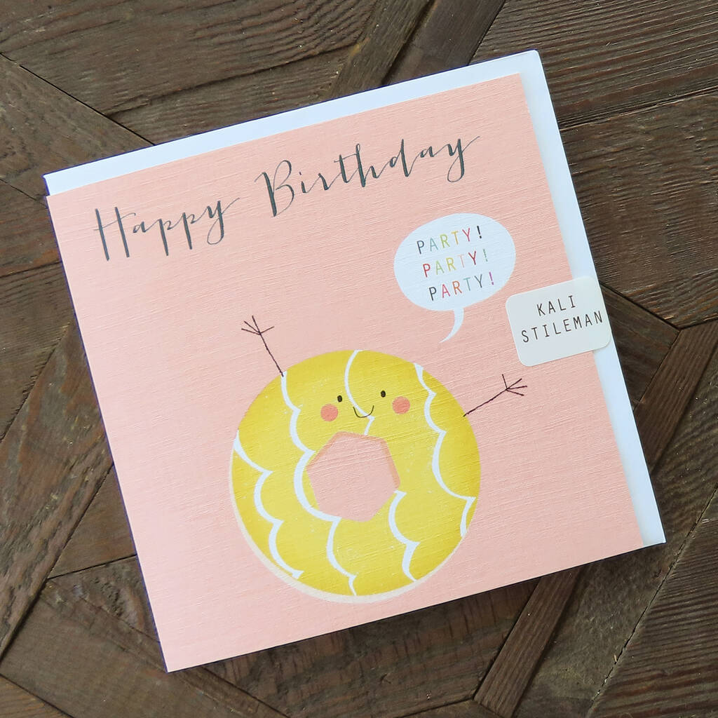 Party Ring Birthday Card By Kali Stileman Publishing