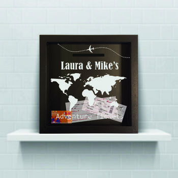 Travel Adventure Ticket Keepsake Box By Perfect Personalised Gifts ...