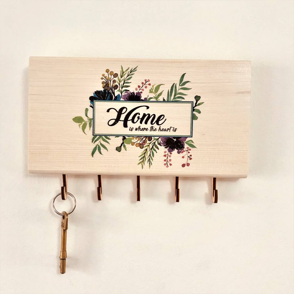 home handcrafted wooden key holder by natural gift store ...