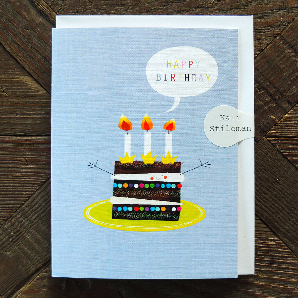 Mini Birthday Cake Card By Kali Stileman Publishing