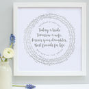 Personalised Mother Of The Bride Framed Print By Birdyhome ...