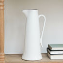 Tall Off White Slim Jug By Marquis & Dawe | notonthehighstreet.com