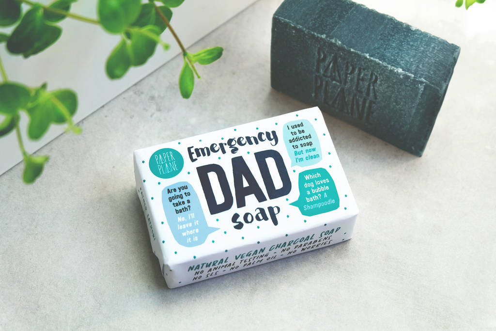 Emergency Dad Soap 100% Natural Vegan Soap Bar By Paper Plane ...