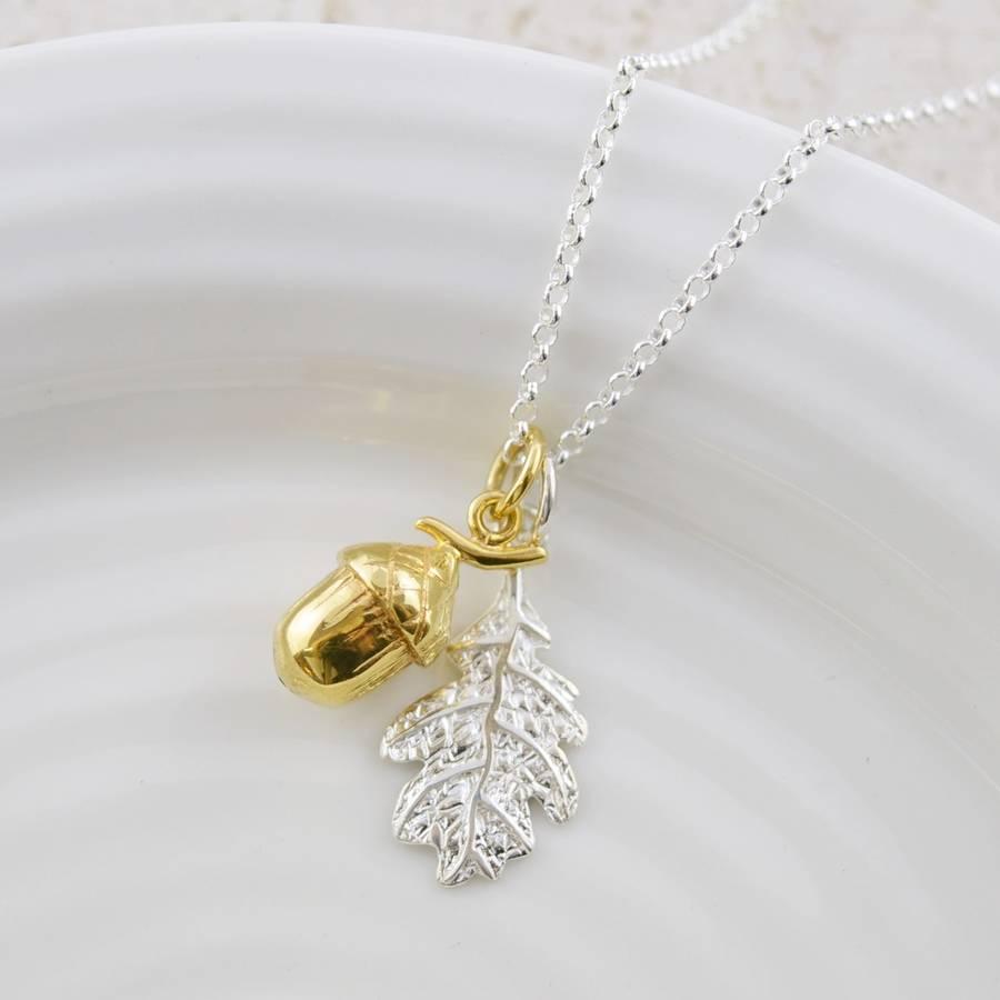 acorn necklace by lily charmed | notonthehighstreet.com