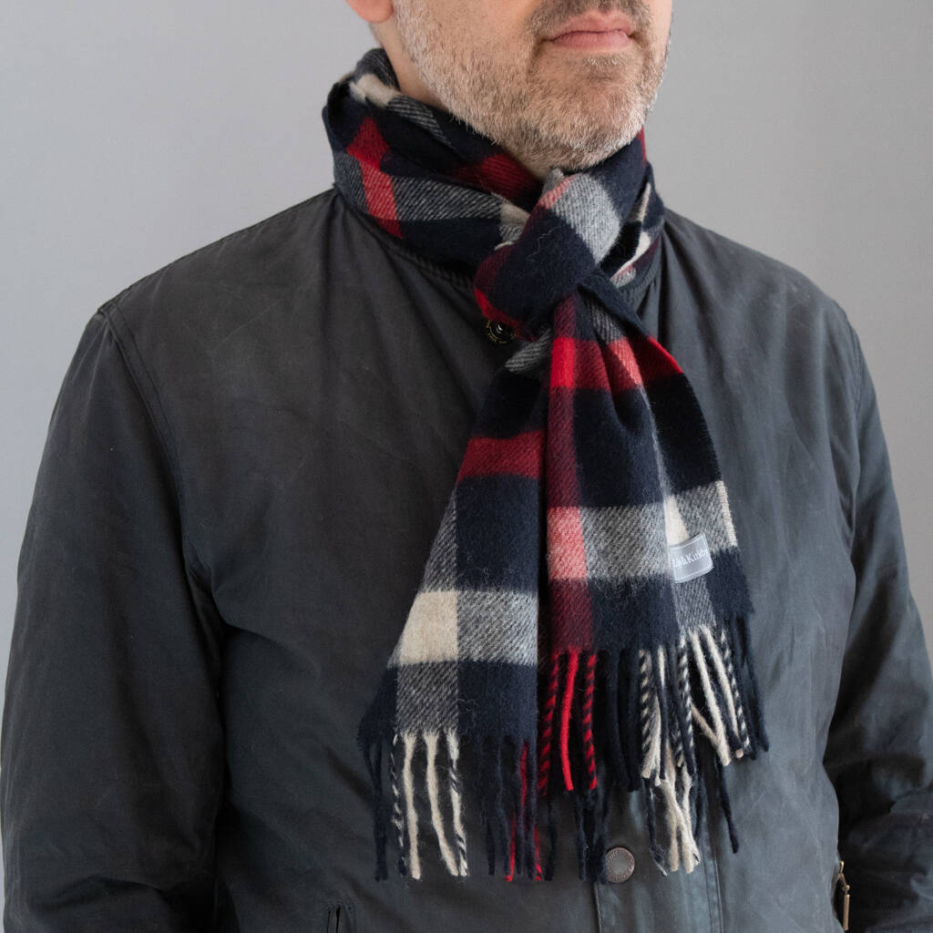 Merino Lambswool Check Scarf Collection By Lily&Kirkby ...