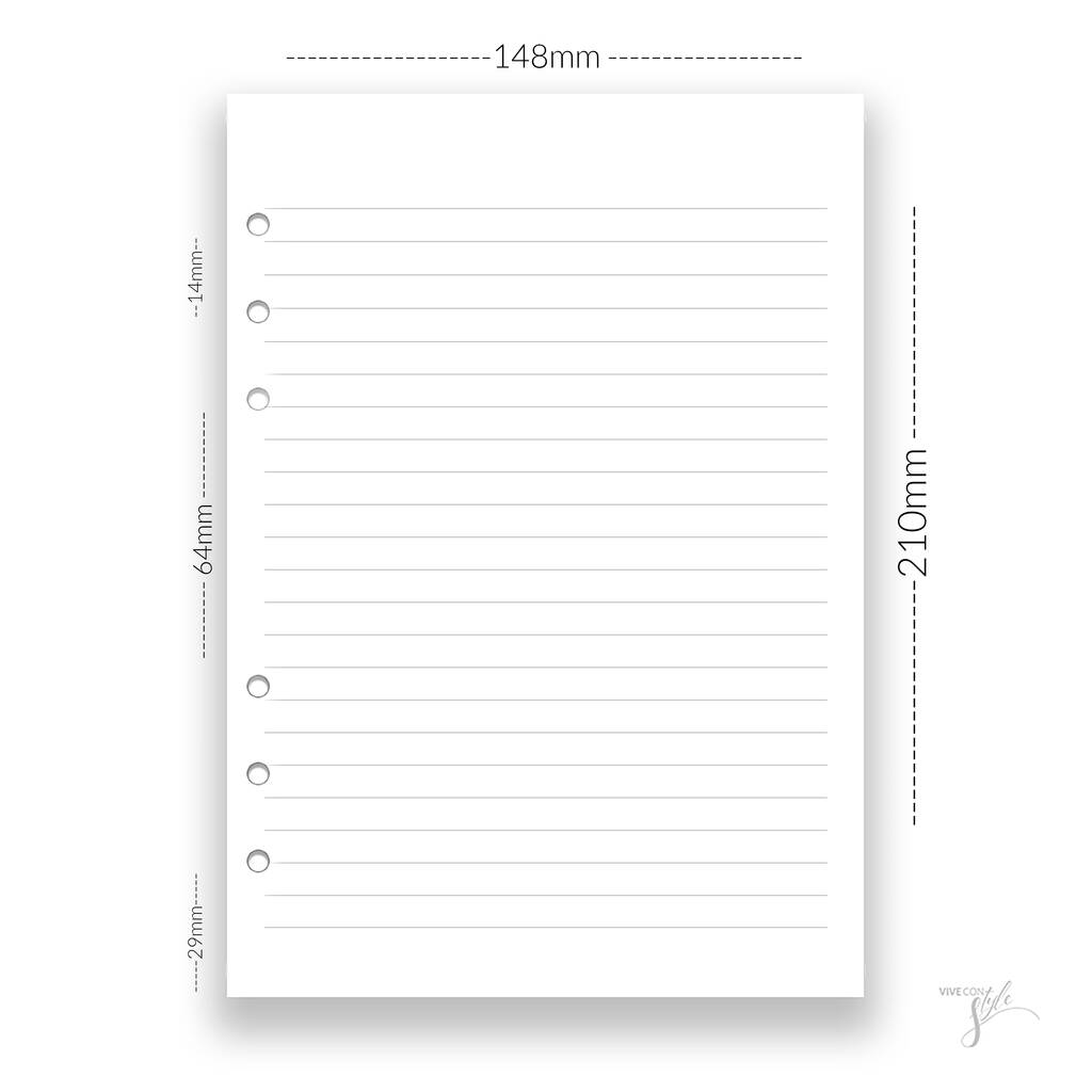 School Binder Aesthetic A5 6-Ring Binder With Floral Design ...