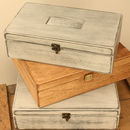 personalised wooden memory box by warner's end | notonthehighstreet.com