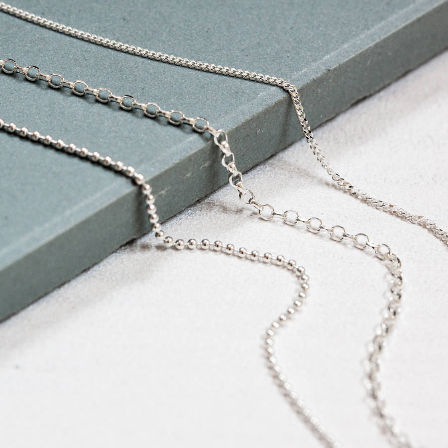 sterling silver chains by the jewellery boutique | notonthehighstreet.com