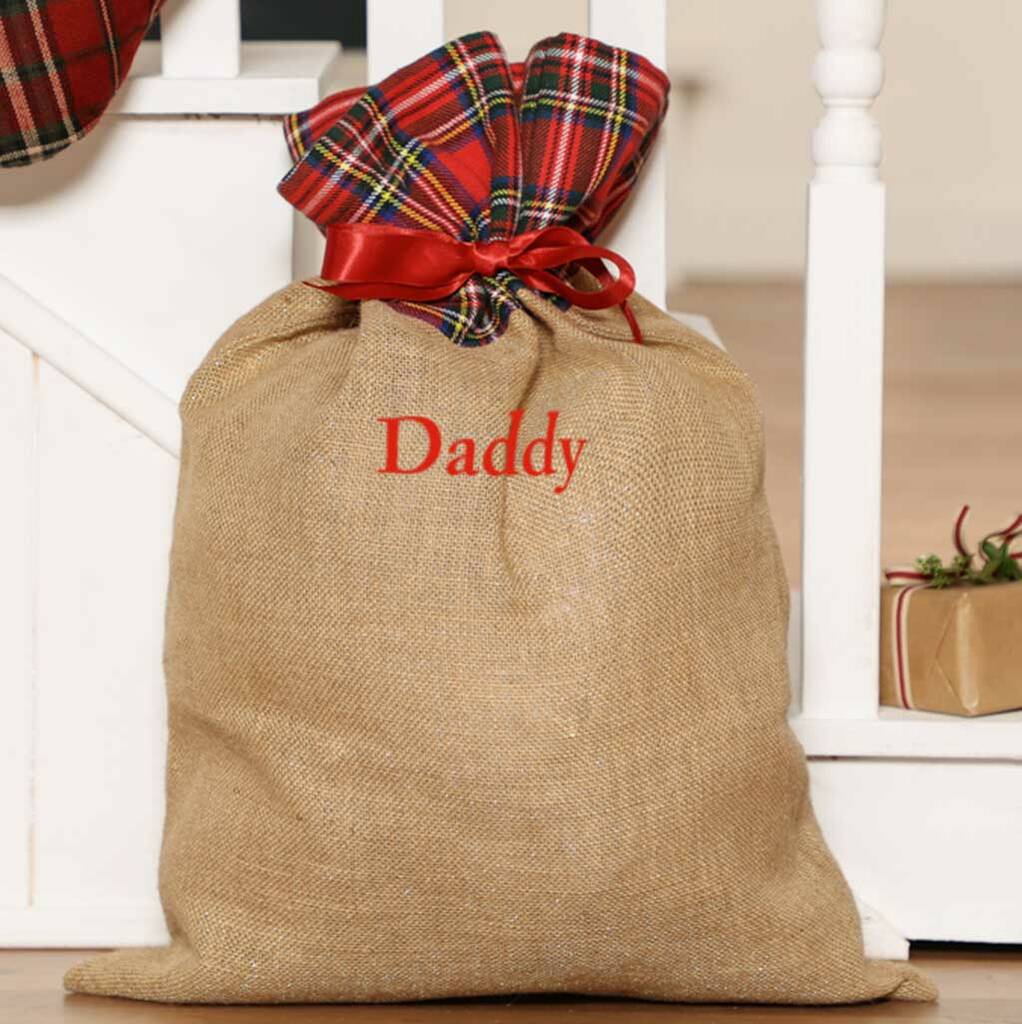 Deck The Halls Personalised Family Christmas Gift Sacks By Dibor ...