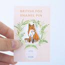 Fox Enamel Pin Badge By Little Paisley Designs | notonthehighstreet.com