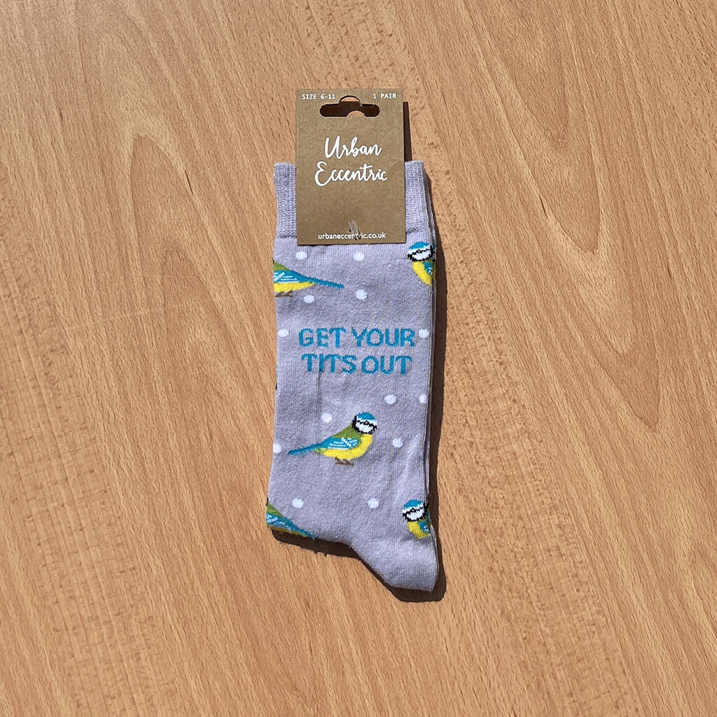 Unisex Get Your Tits Out Socks By Urban Eccentric