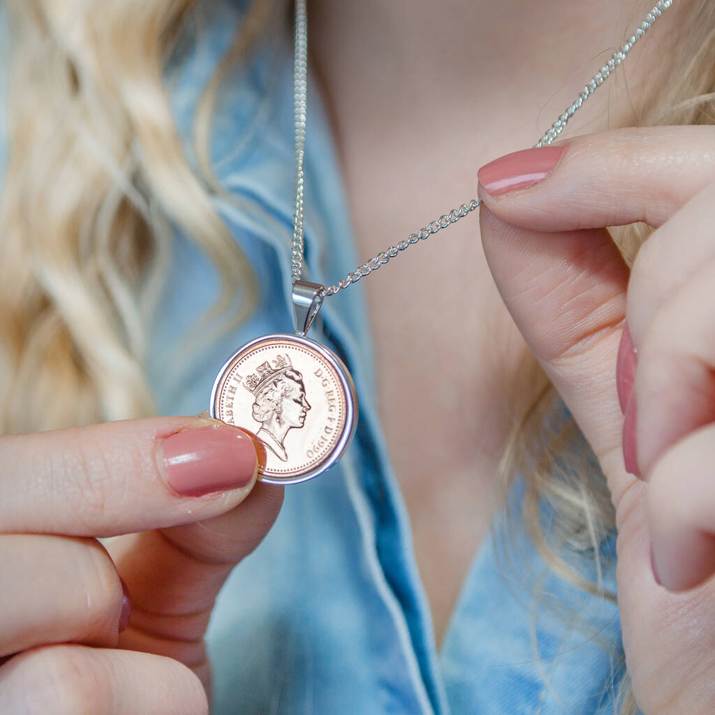 Lucky Penny Coin Pendant Necklace 1971 To 2005 By Ellie Ellie ...