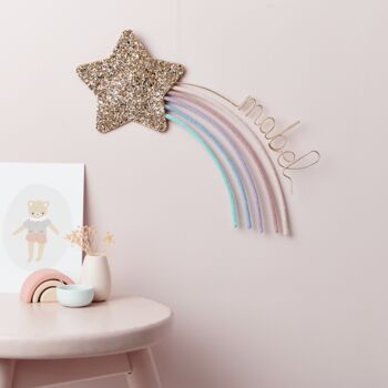 Personalised Glitter And Knit Shooting Star By Little Cloud ...