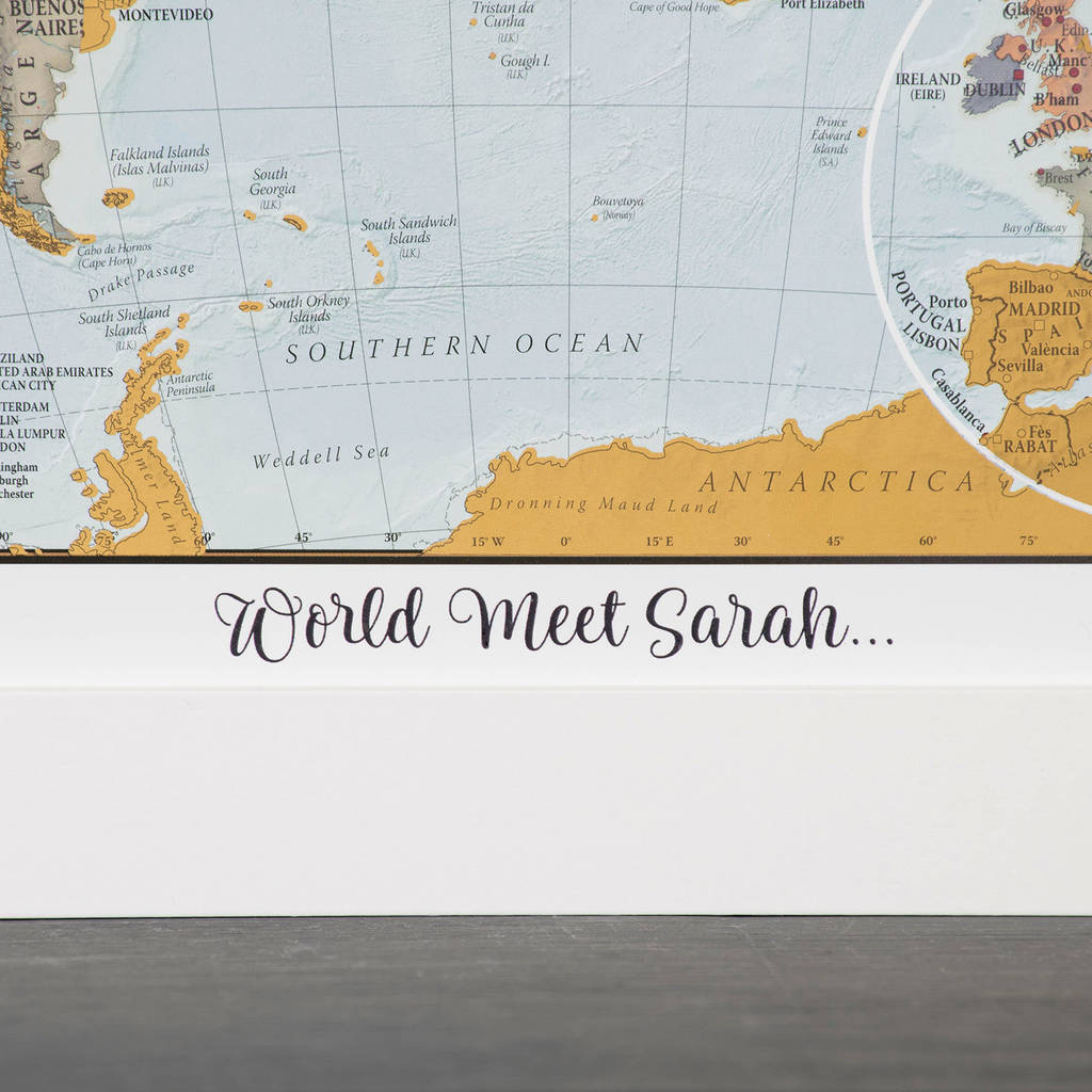 personalised scratch the world® travel edition map by maps ...
