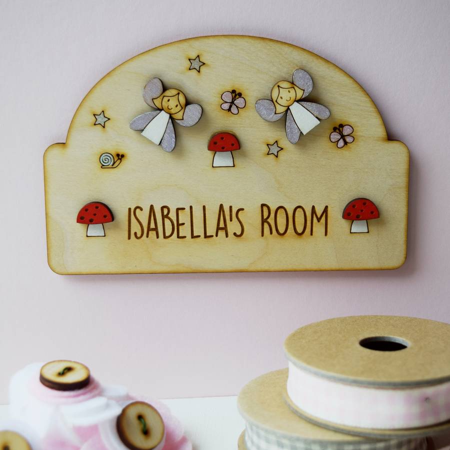 personalised fairy name plaque by just toppers | notonthehighstreet.com