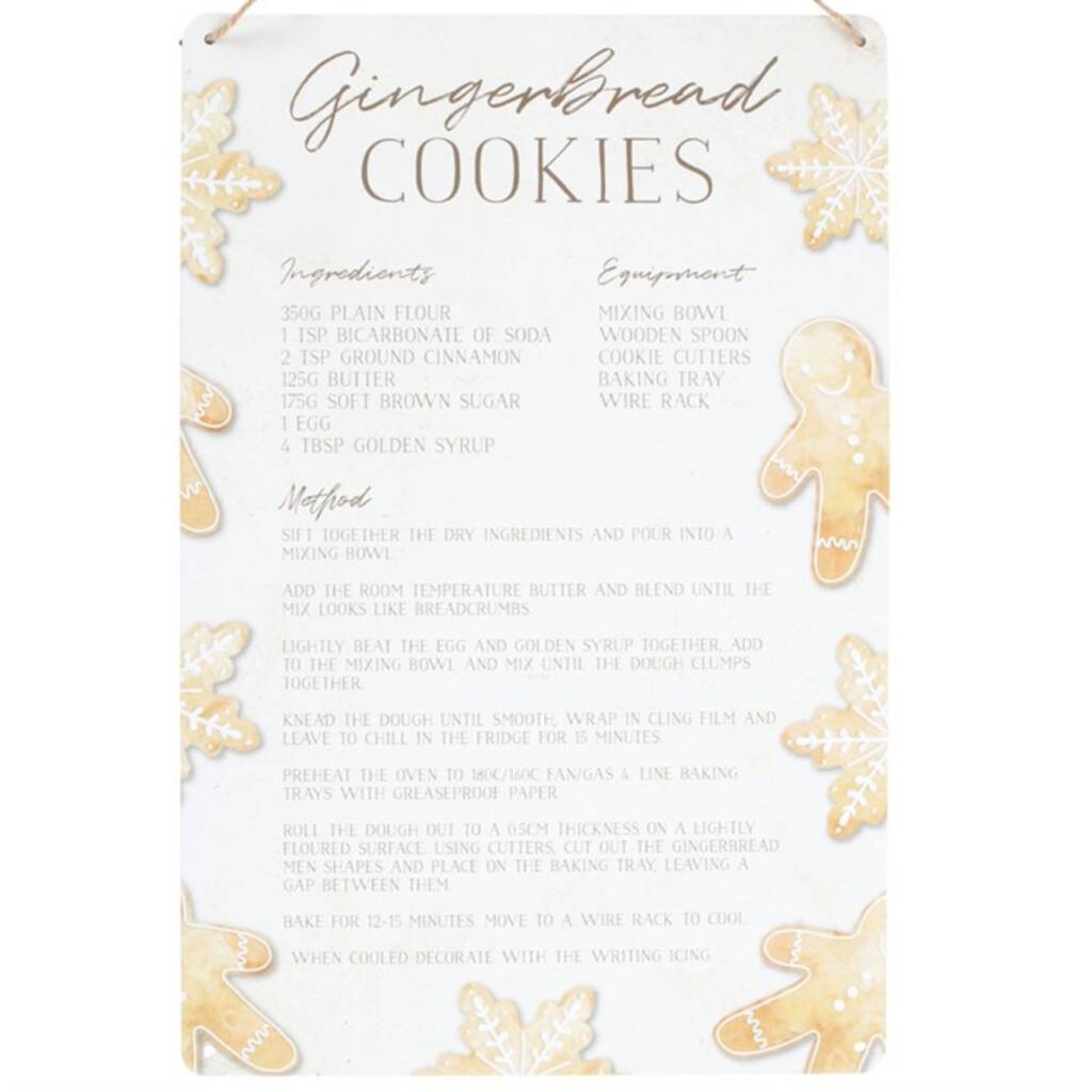 Gingerbread Cookie Sign By Grey Star Interiors