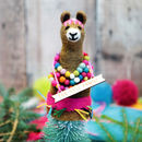personalised felt sloth christmas decoration by postbox party ...