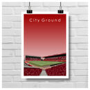 Nottingham Forest 'city Ground' Gift Art Print Poster By Premier Prints ...