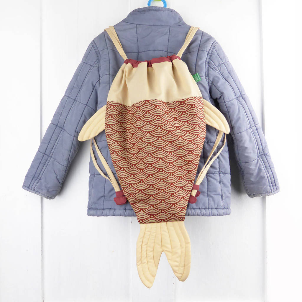 fish shaped drawstring bag by petit mushyp | notonthehighstreet.com