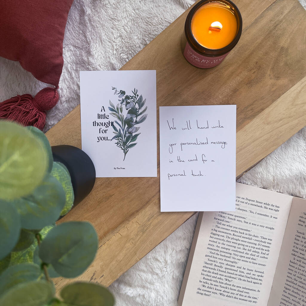 Personalised Missing You Candle Gift Set By By The Pines