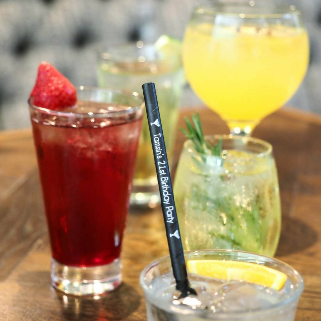 Personalised Big Birthday Paper Straws By Paper Straw Group ...