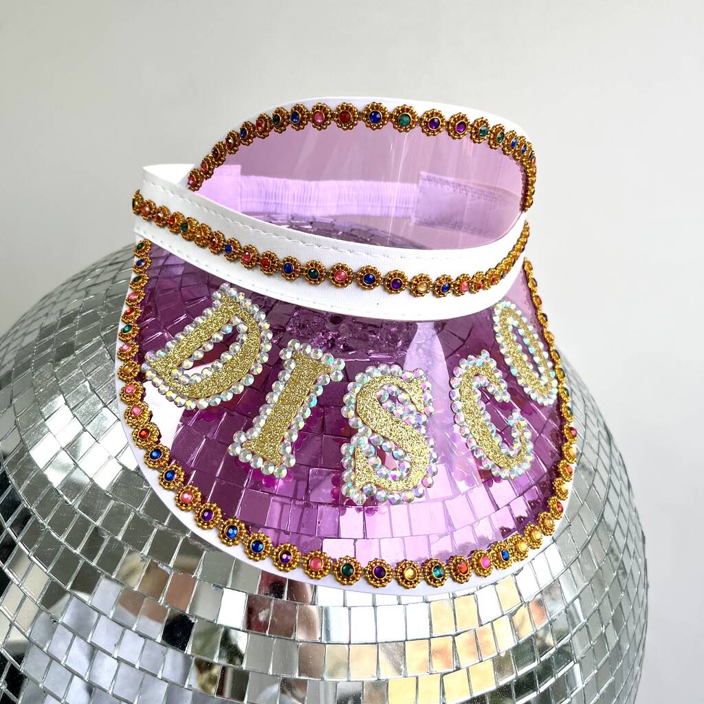 Personalised Disco Visor By Sequin Souls | notonthehighstreet.com