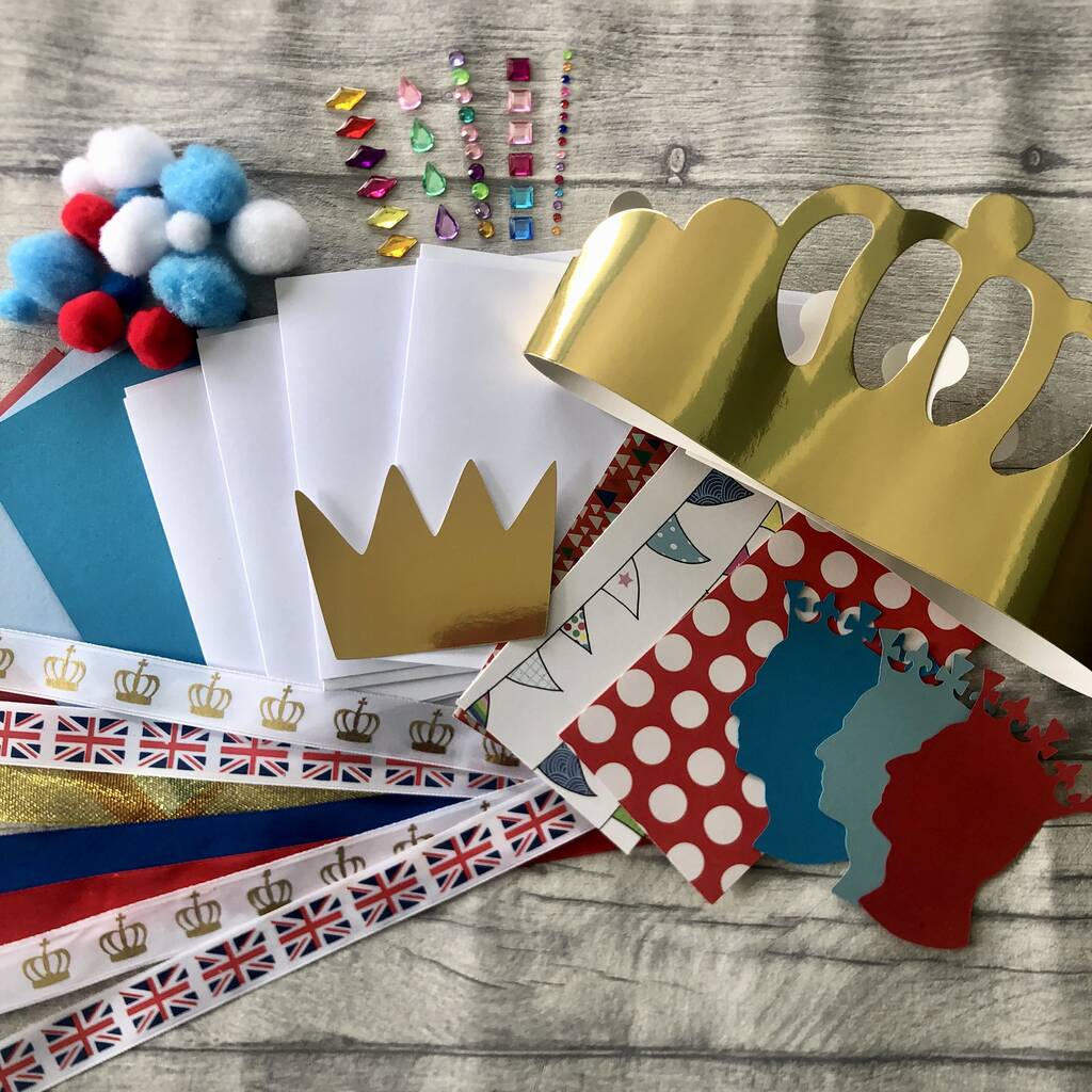 Coronation Crown And Card Letterbox Craft Kit By Alphabet Bespoke Creations coronation-crown-and-card-letterbox-craft-kit-by-alphabet-bespoke-creations