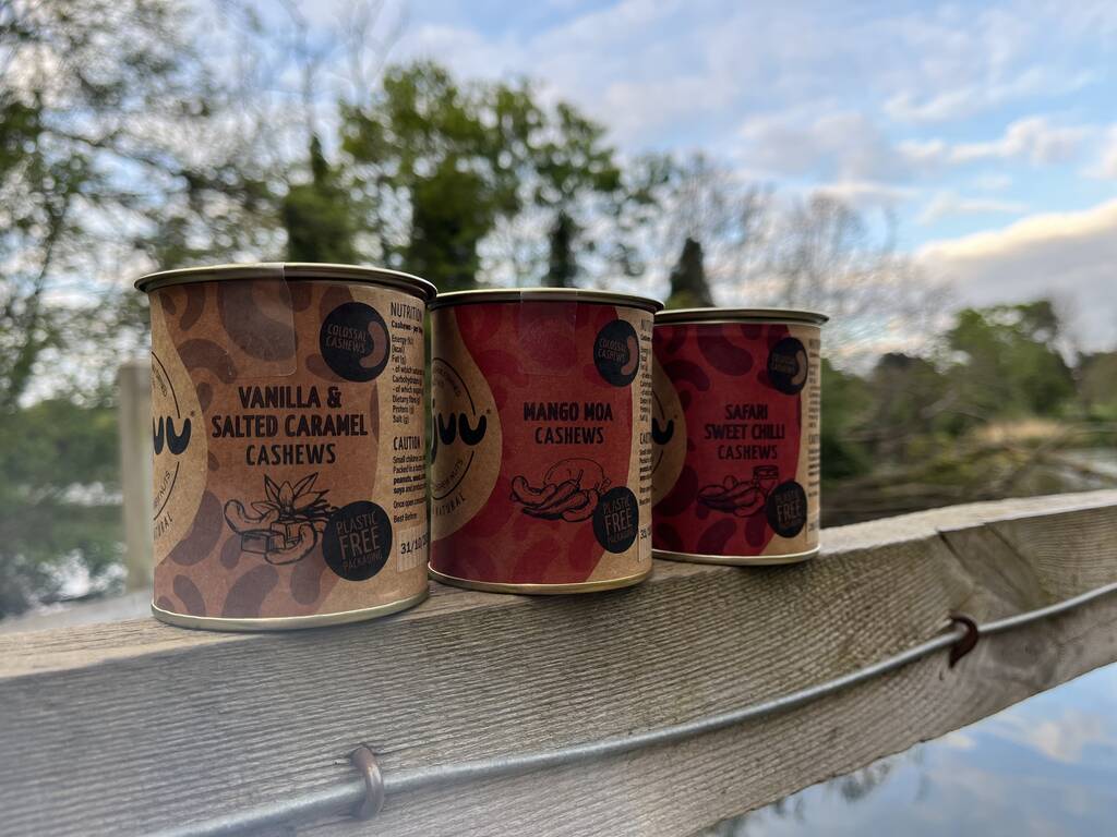 Cajuu Sweet Spice Cashew Nut Tube Bundle By Cajuu | notonthehighstreet.com