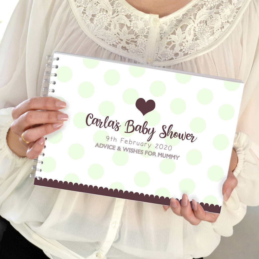 Personalised Baby Shower Guest Book And Photo Album By Amanda Hancocks Personalised Baby Shower Guest Book And Photo Album By Amanda Hancocks