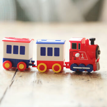 Wind Up Train Toy By Loula And Deer | notonthehighstreet.com