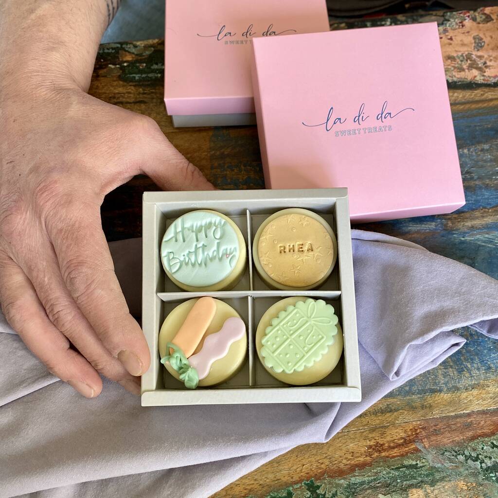 Personalised Birthday Chocolate Coated Oreo Gift By La di da Sweet ...