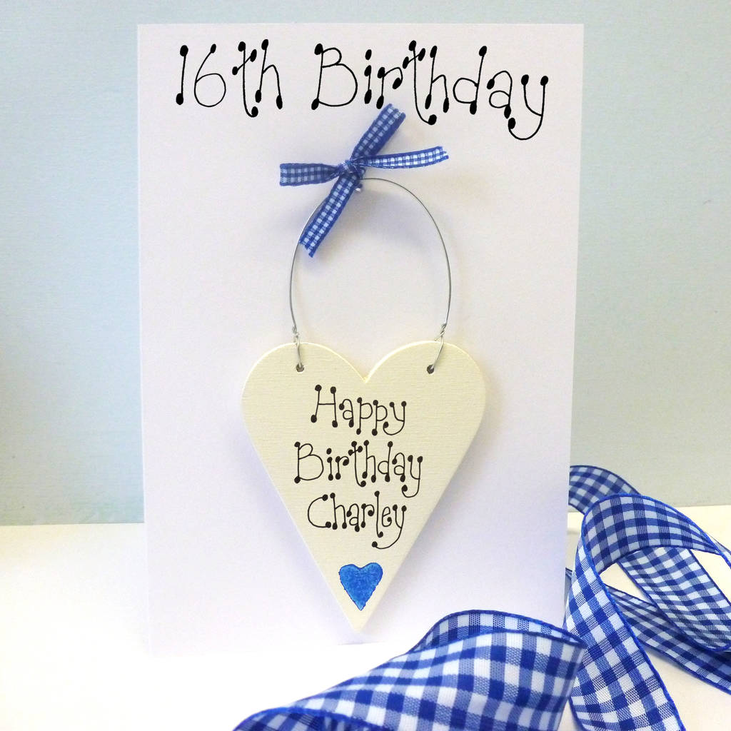personalised 16th birthday card by country heart | notonthehighstreet.com