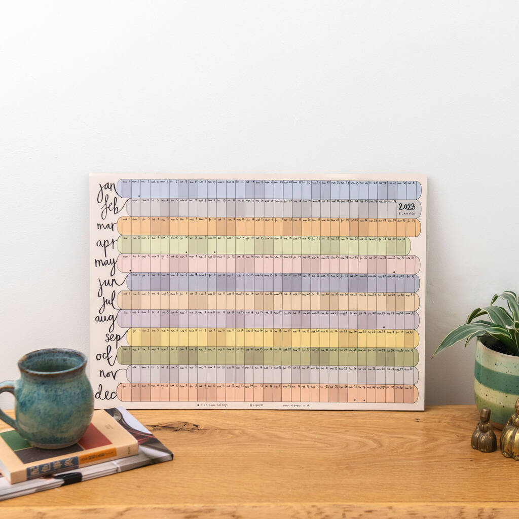 Mini 2023 Wall Planner Year Calendar A3 By Heather Scott Design ...