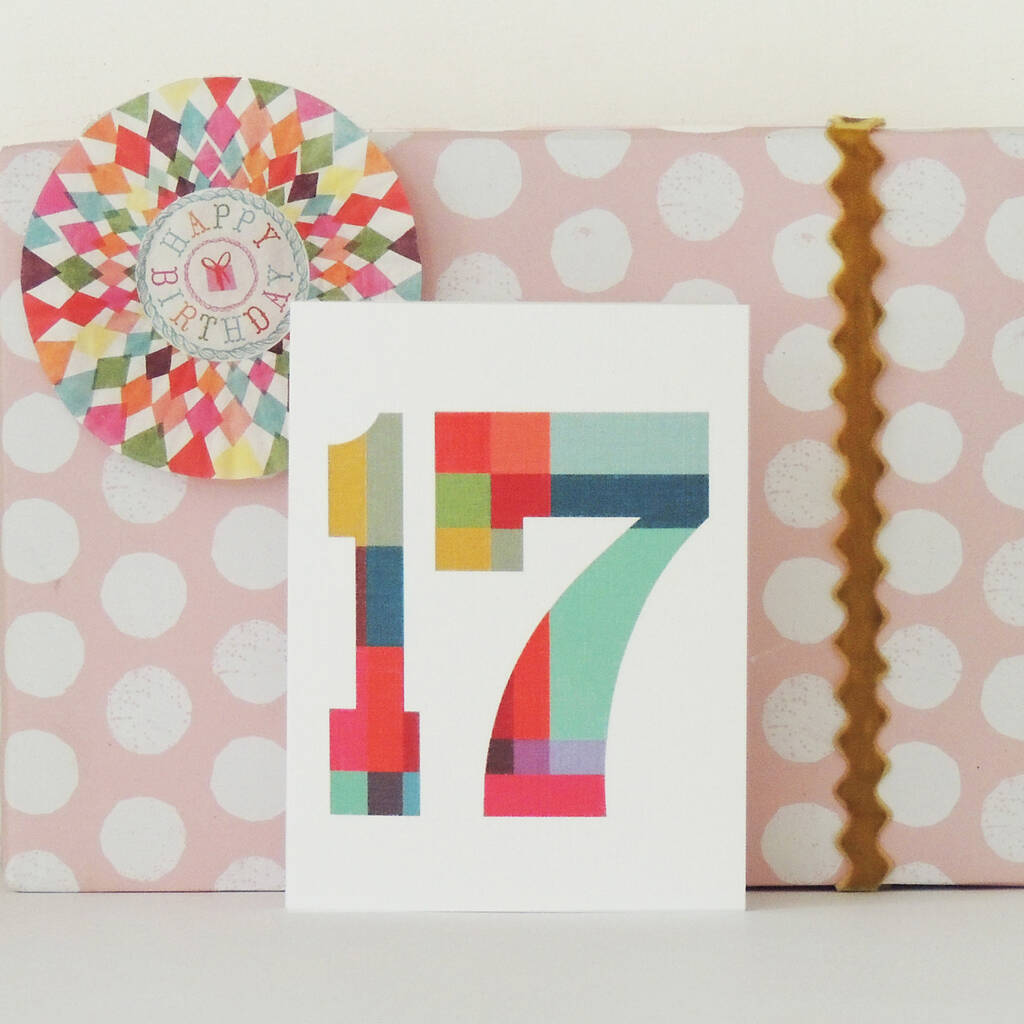 Mini Number Seventeen Card By Kali Stileman Publishing ...