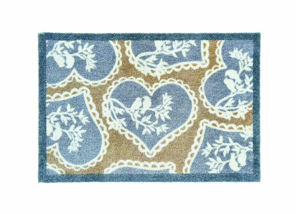My Mat Patterned Washable My Love Lace Indoor Mat By Hug Rug