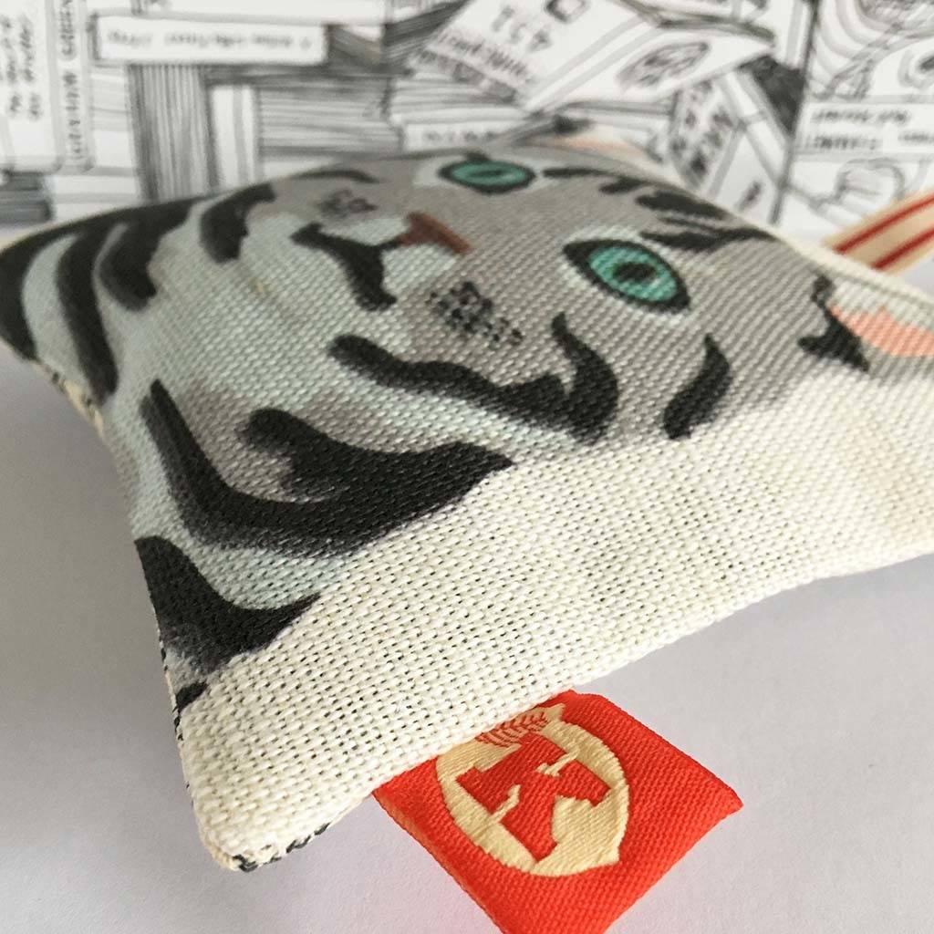 Silver Tabby Cat Lavender Bag By Keylime Design | notonthehighstreet.com