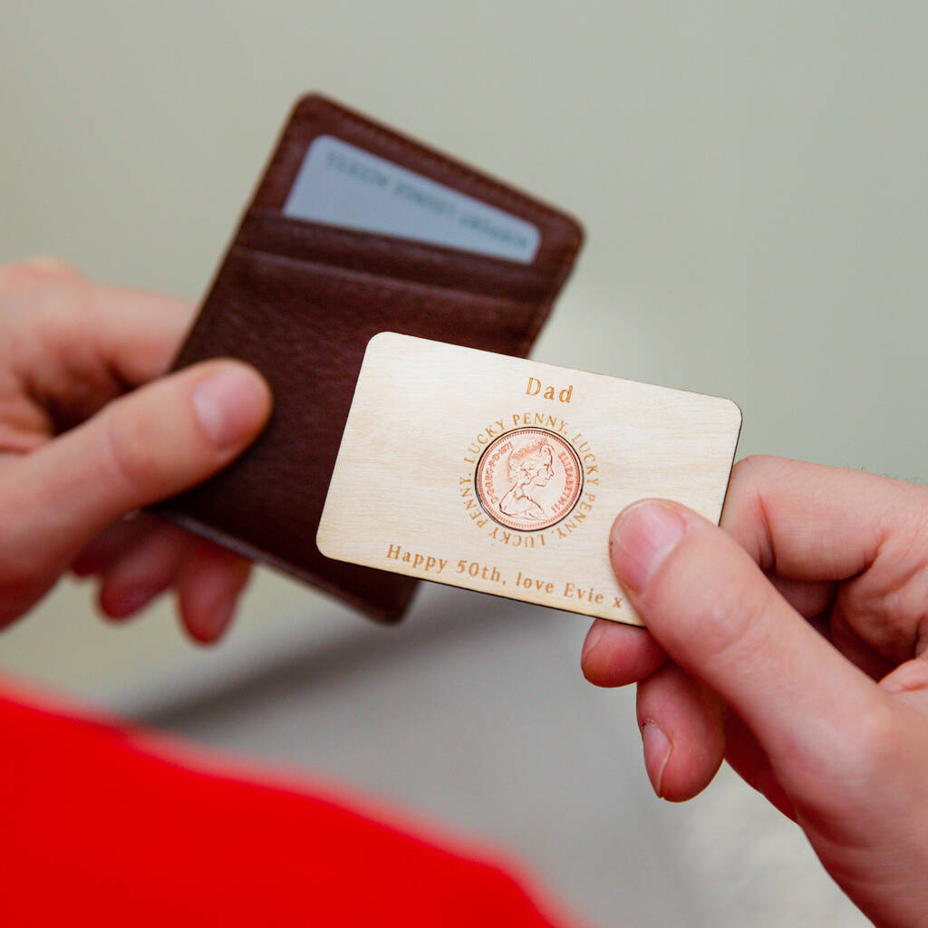 Penny Coin Birthday Keepsake Wallet Card 1971 To 2005 By Ellie Ellie ...