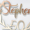 Personalised Papercut 50th Birthday Card By Hickory Dickory Designs ...