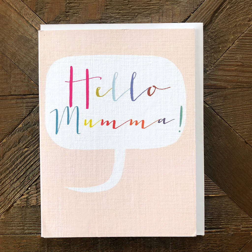 Mini Hello Mumma Card By Kali Stileman Publishing
