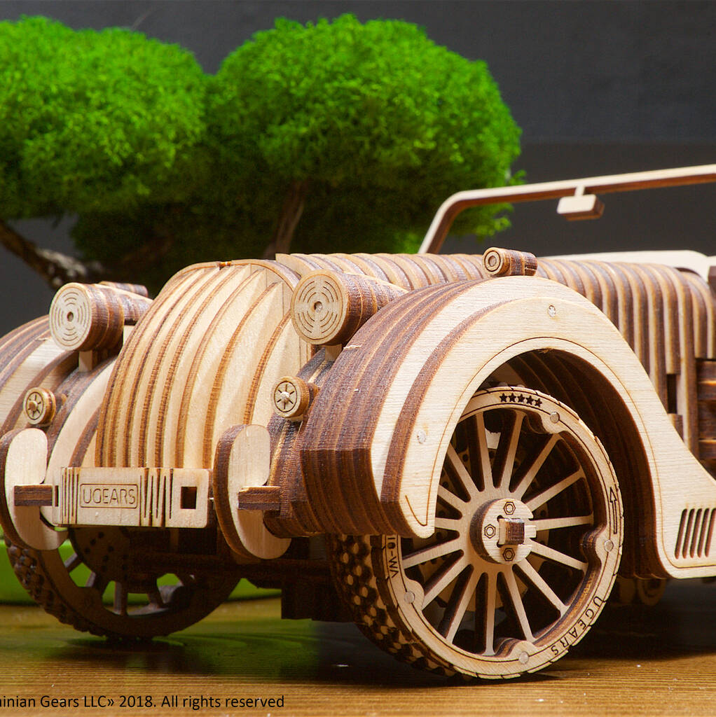 Roadster Build Your Own Moving Car By Ugears By Friendly Gifts ...
