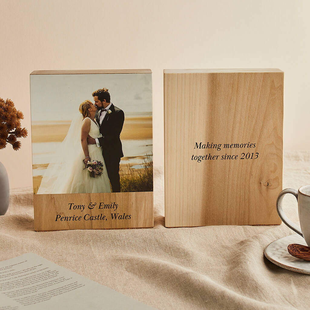 Personalised Wooden Gift Photo Block By Create Gift Love ...