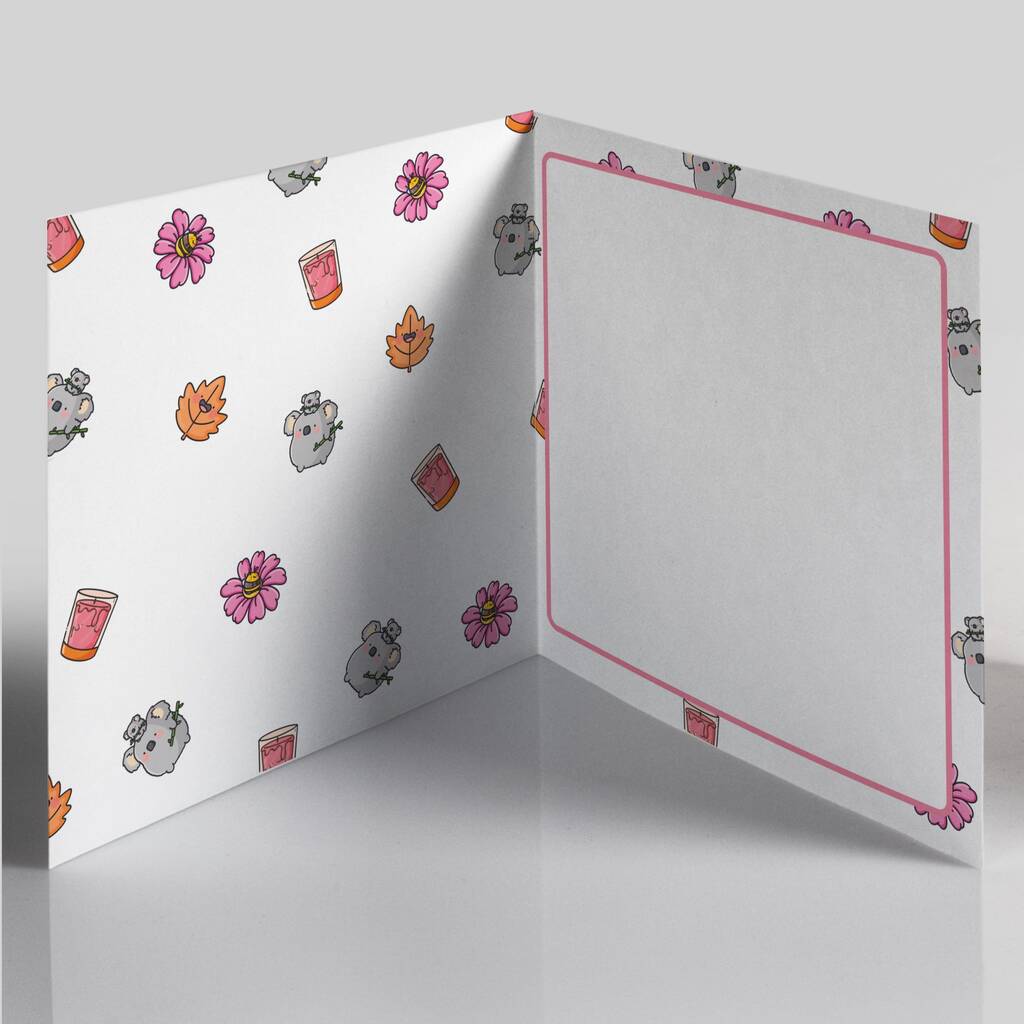 Cute Koala Greetings Card By Toastedink