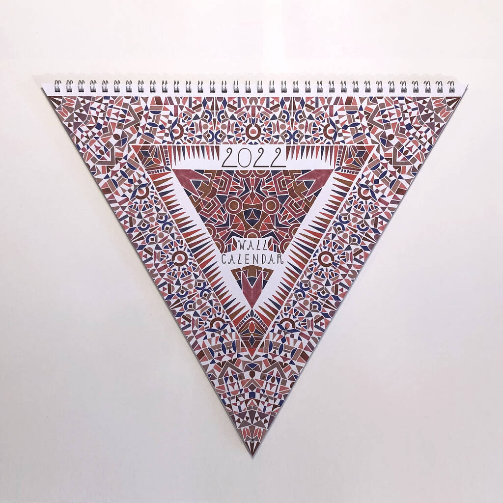 2022 Triangle Wall Calendar By Prism of Starlings | notonthehighstreet.com