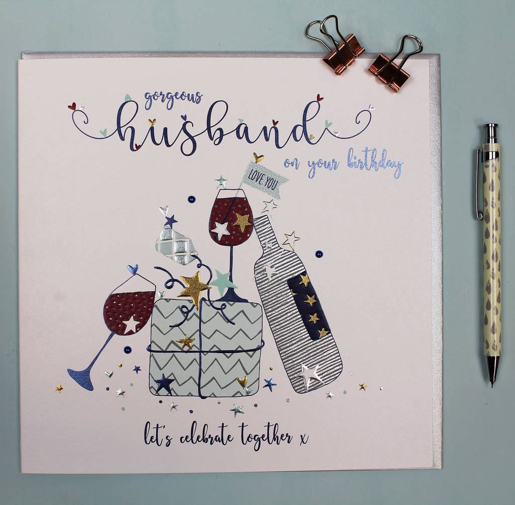 Husband Birthday Card Large By Molly Mae Notonthehighstreet