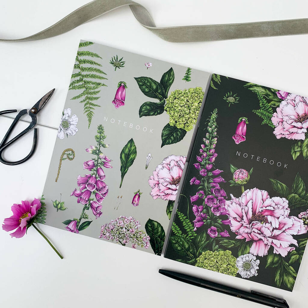 Set Of Two A5 Notebooks, Summer Garden By Catherine Lewis Design ...
